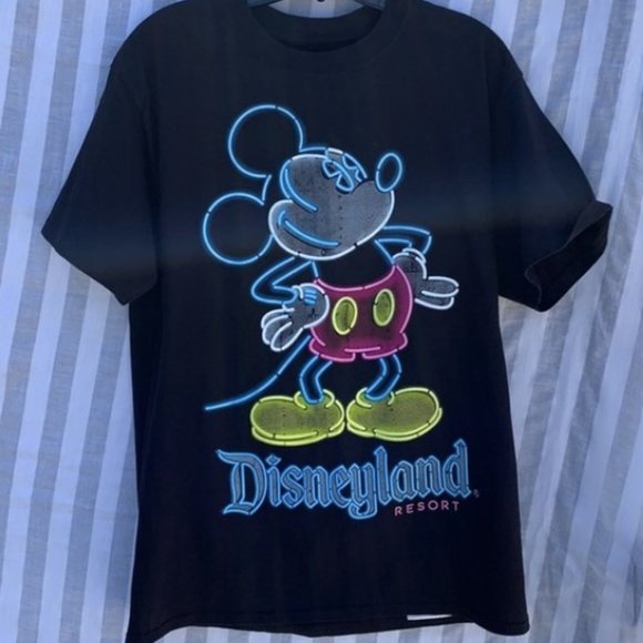 Disney | Tops | Disneyland Resort Mickey Glow In The Dark Neon | Poshmark